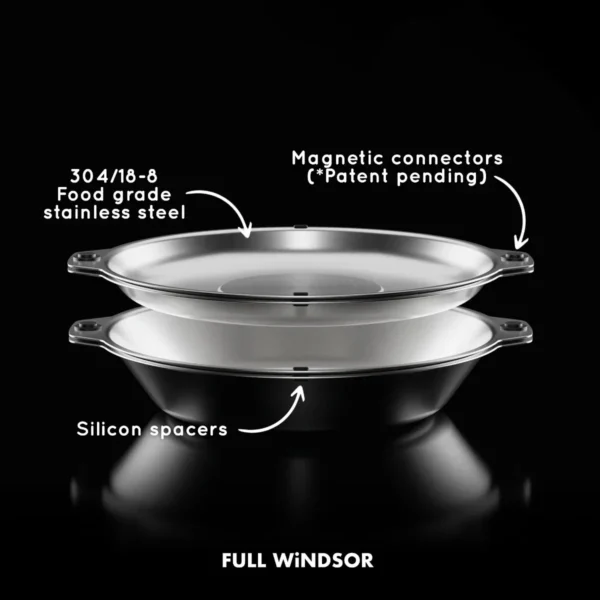 FULL WINDSOR - Magware Magnetic Bowls/Plates Double Set - InTrendMall