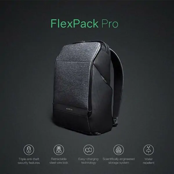Flexpack PRO กระเป๋าเป้กันขโมยรุ่นล่าสุดจาก Korin Design ฟังก์ชั่นเต็ม ดีไซน์ล้ำ พร้อมส่ง!